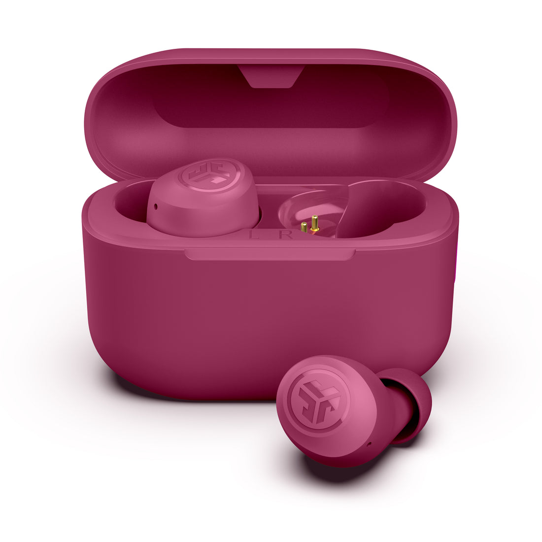JLab GO POP+ True Wireless Earbuds Dark Pink