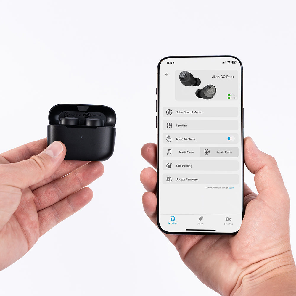 JLab GO POP+ True Wireless Earbuds Black
